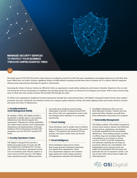 Data Sheet: Managed Security Services